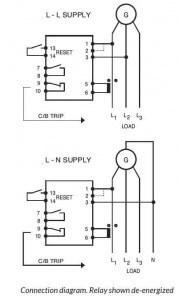 T2000 Reverse Power Relay, Din-Rail Mounted, SELCO USA